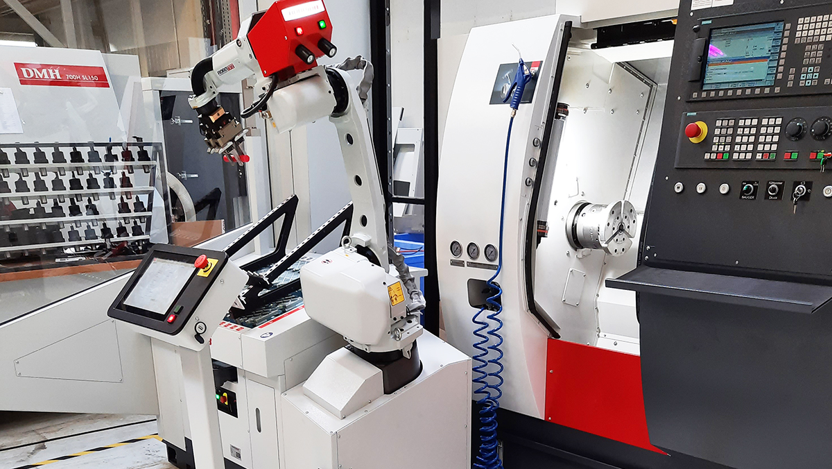 Automatisieren Sie Ihre Emco CNC-Maschine mit RoboJob - Robojob
